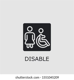 Professional Vector Disable Icon Disable Symbol: Vector có sẵn (miễn ...