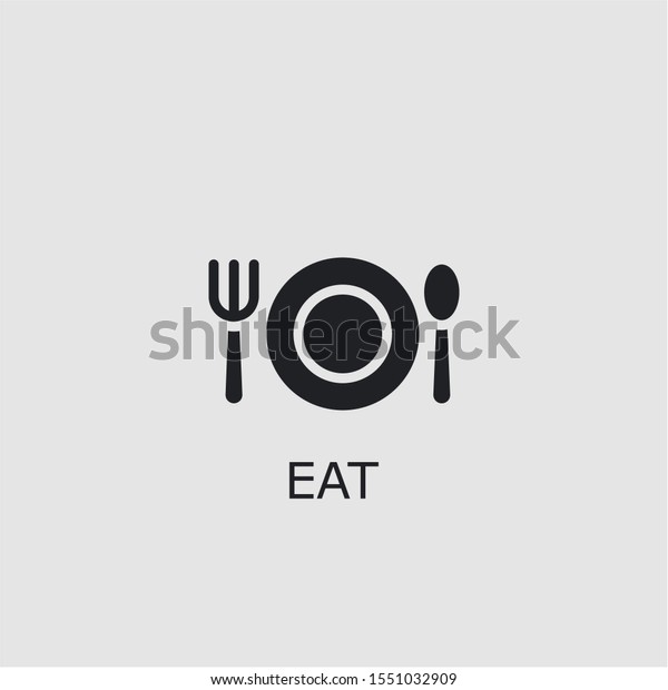 Professional Vector Eat Icon Eat Symbol 스톡 벡터(로열티 프리) 1551032909 ...