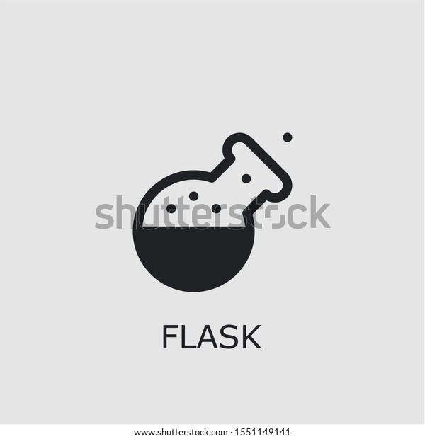 Professional Vector Flask Icon Flask Symbol Stock Vector (Royalty Free ...