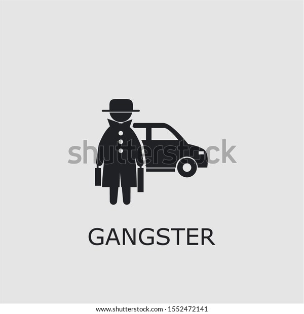 Professional Vector Gangster Icon Gangster Symbol Stock Vector (Royalty ...