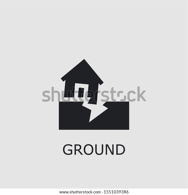 Professional Vector Ground Icon Ground Symbol Stock Vector (Royalty ...