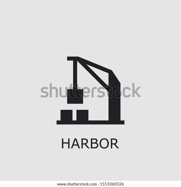 Professional Vector Harbor Icon Harbor Symbol Stock Vector (Royalty ...