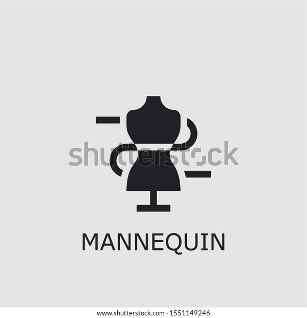 Professional Vector Mannequin Icon Mannequin Symbol Stock Vector ...