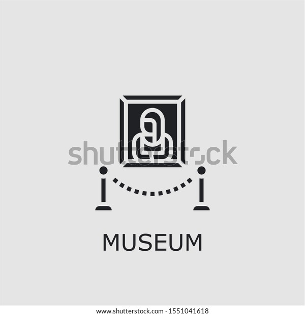 Professional Vector Museum Icon Museum Symbol 库存矢量图（免版税）1551041618 ...