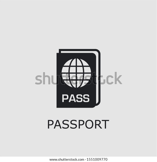 Professional Vector Passport Icon Passport Symbol Stock Vector (Royalty ...