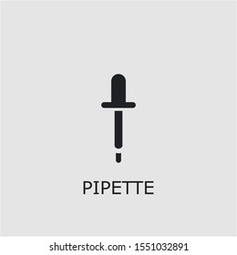 Professional Vector Pipette Icon Pipette Symbol Stock Vector (Royalty ...