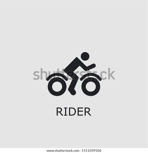 Professional Vector Rider Icon Rider Symbol Stock Vector (Royalty Free ...