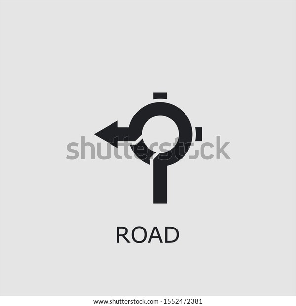 Professional Vector Road Icon Road Symbol Stock Vector (Royalty Free ...
