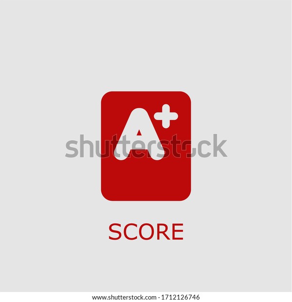 Professional Vector Score Icon Score Symbol Stock Vector (Royalty Free ...