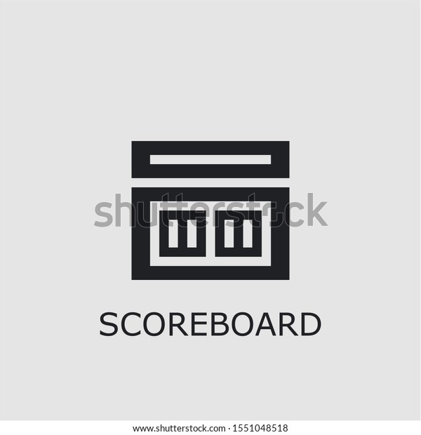 Professional Vector Scoreboard Icon Scoreboard Symbol 库存矢量图（免版税 ...