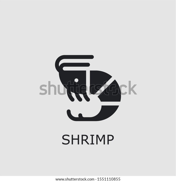 Professional Vector Shrimp Icon Shrimp Symbol Stock Vector (Royalty ...
