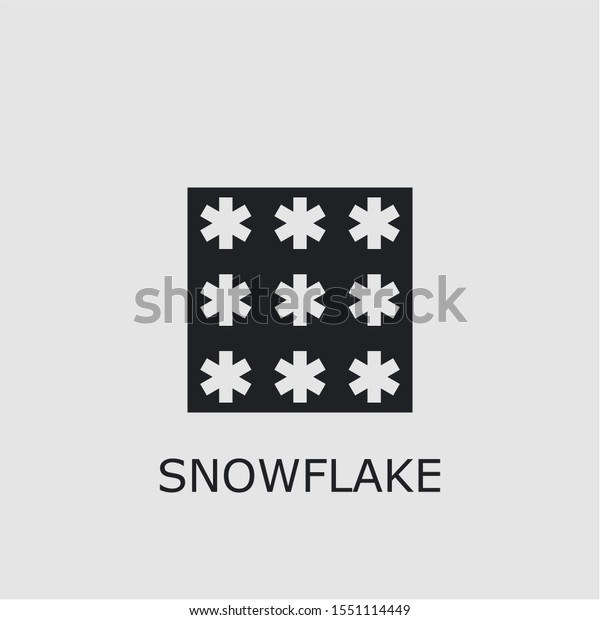 Professional Vector Snowflake Icon Snowflake Symbol Stock Vector ...