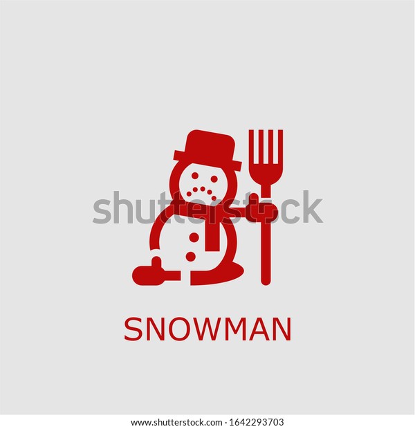 Professional Vector Snowman Icon Snowman Symbol: เวกเตอร์สต็อก (ปลอดค่า ...