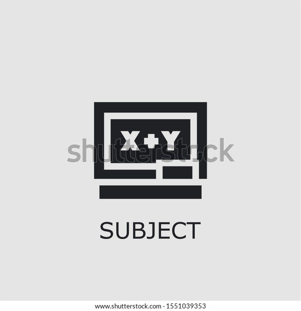 Professional Vector Subject Icon Subject Symbol: เวกเตอร์สต็อก (ปลอดค่า ...