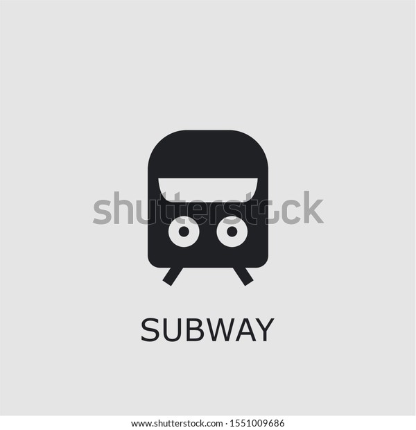 Professional Vector Subway Icon Subway Symbol Stock Vector (Royalty ...