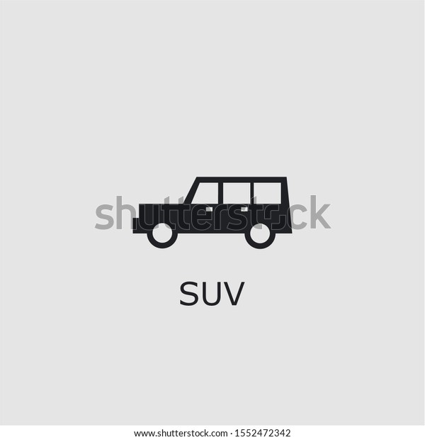 Professional Vector Suv Icon Suv Symbol: เวกเตอร์สต็อก (ปลอดค่า ...