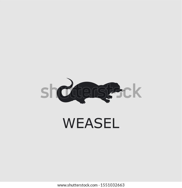 Professional Vector Weasel Icon Weasel Symbol Stock Vector (Royalty ...