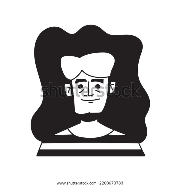 Professional Young Cool Artist Avatars Isolated Stock Vector (Royalty ...
