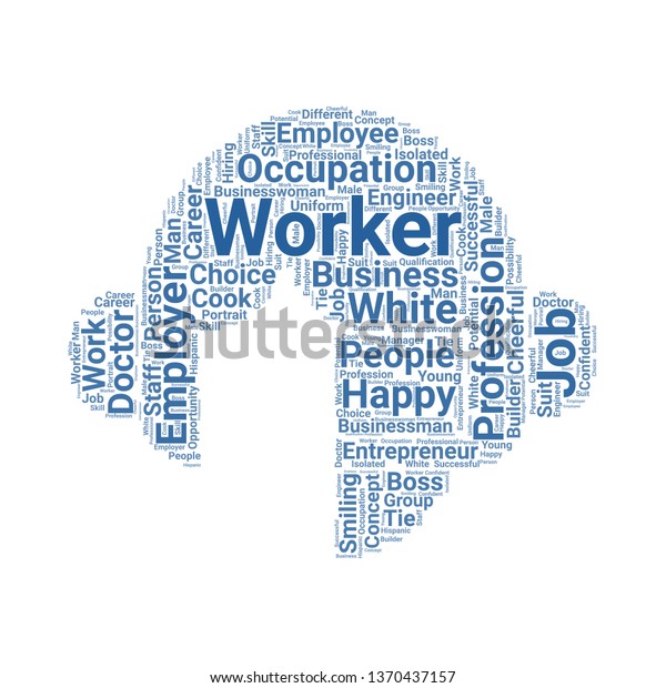 Professions Jobs Word Cloud Tag Cloud Stock Vector (Royalty Free ...