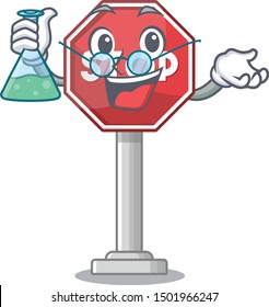 Professor Sign Stop Cartoon Side Street Stock Vector (Royalty Free ...