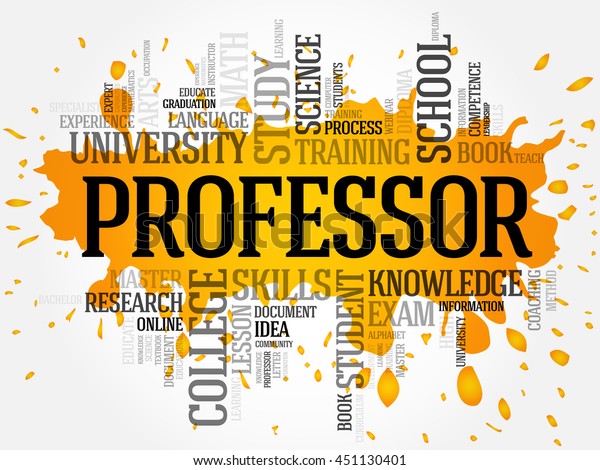 Professor Word Cloud Collage Education Concept Stock Vector (Royalty ...