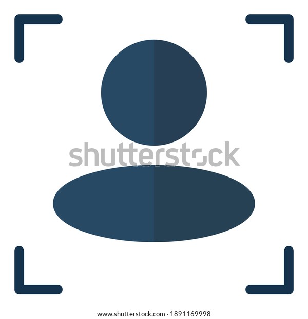 Profile Camera Icon Logo Illustration Design Stock Vector (Royalty Free ...
