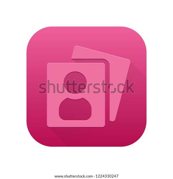 Profile Gallery App Icon Stock Vector (Royalty Free) 1224330247