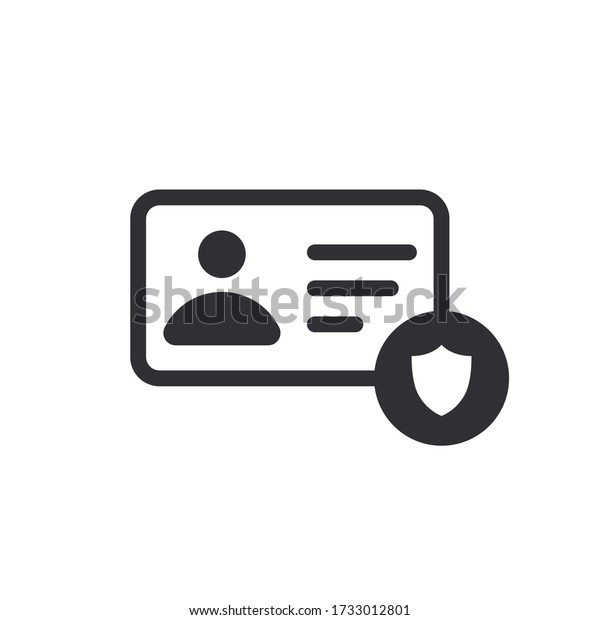 Profile Icon Id Card Personal Document: เวกเตอร์สต็อก (ปลอดค่าลิขสิทธิ์ ...