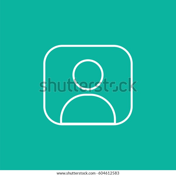 Profile Icon Linear Style Isolated Vector Stock Vector (Royalty Free ...