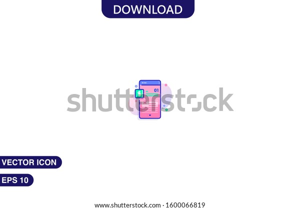 Profile Icon Trendy Flat Style Isolated Stock Vector (Royalty Free ...