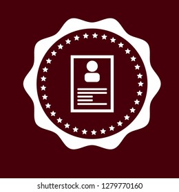 Profile Iconemblem Label Badgesticker Logo Designed Stock Vector ...
