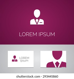 Profile Logo Template Icon Design Elements Stock Vector (Royalty Free ...