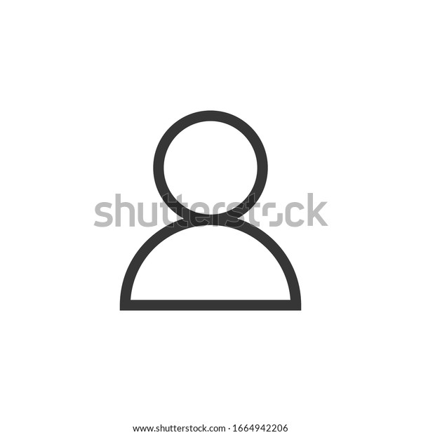 Profile Mark Icon Vector Illustration Stock Vector (Royalty Free ...