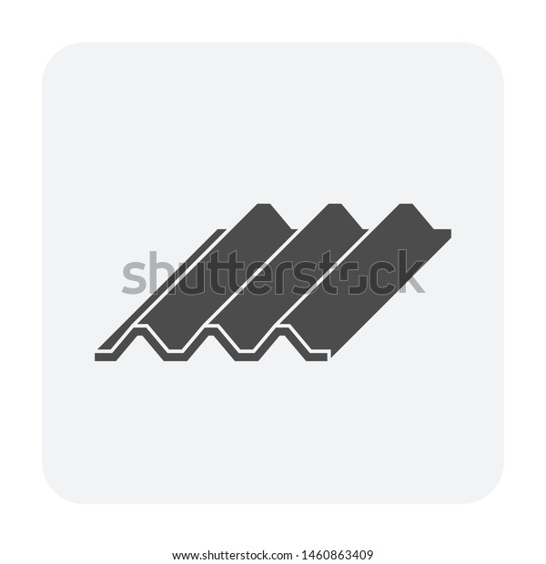 Profile metal deck vector icon design. That sheet is material, member ...