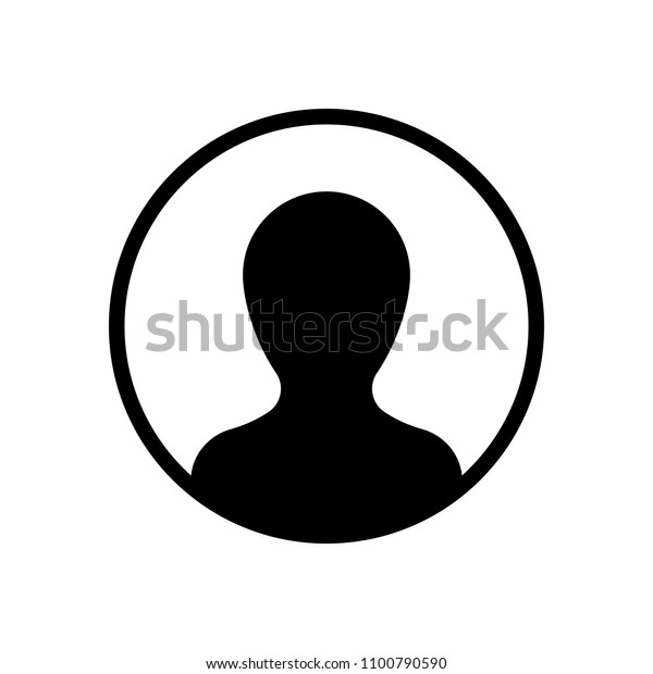 Profile Person Circle Stock Vector (Royalty Free) 1100790590 | Shutterstock