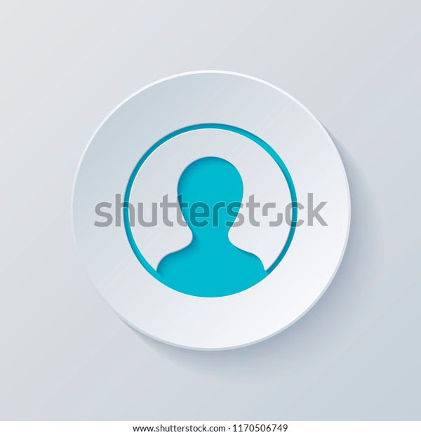 Profile Person Circle Cut Circle Gray Stock Vector (Royalty Free ...