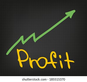 Profit Chart Stock Vector (Royalty Free) 185515370 | Shutterstock