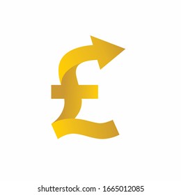 Profit Logo That Formed Pound Sterling Stock Vector (Royalty Free ...