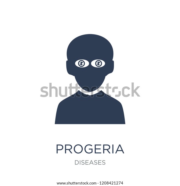 Progeria Icon Trendy Flat Vector Progeria Stock Vector (Royalty Free ...