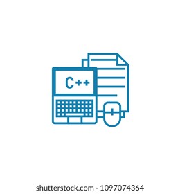 Program Coding Linear Icon Concept Program Stock Vector (Royalty Free) 1097074364 | Shutterstock