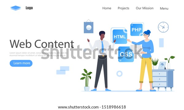 Programmer And Engineering Development Vector Illustration Concept Suitable For Web Landing