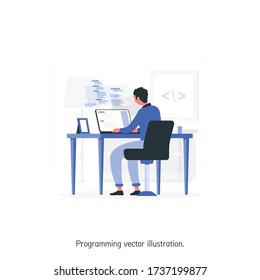 Programming Vector Illustration Developer Icon Premium Stock Vector ...
