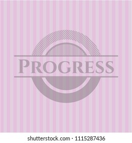 Progress Badge Pink Background Stock Vector (Royalty Free) 1115287436 ...