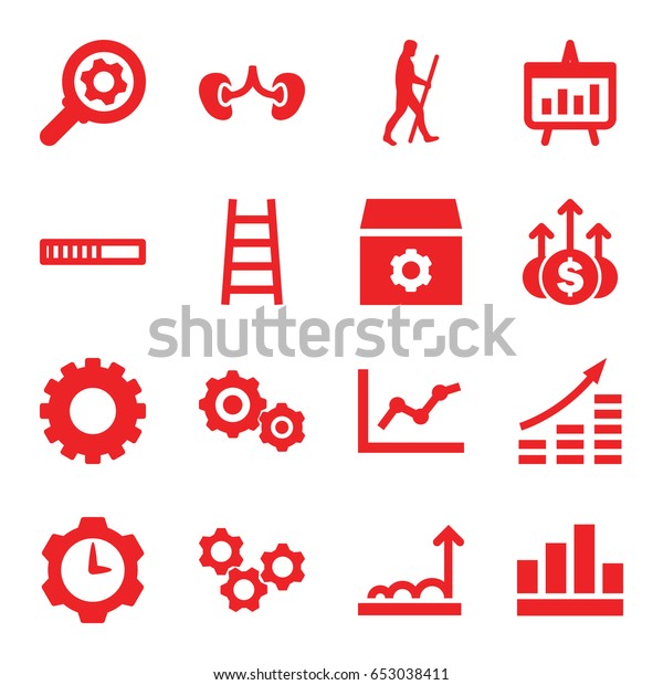 Progress Icons Set Set 16 Progress Stock Vector (Royalty Free ...