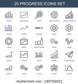 Progress Icons Trendy 25 Progress Icons: เวกเตอร์สต็อก (ปลอดค่า ...