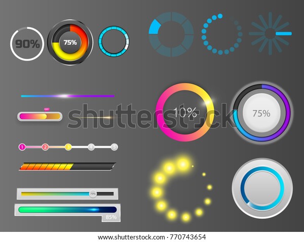 Progress Loading Vector Bar Indicators Download Stock Vector (Royalty ... Progress Loading Vector Bar Indicators Download Stock Vector (Royalty ...