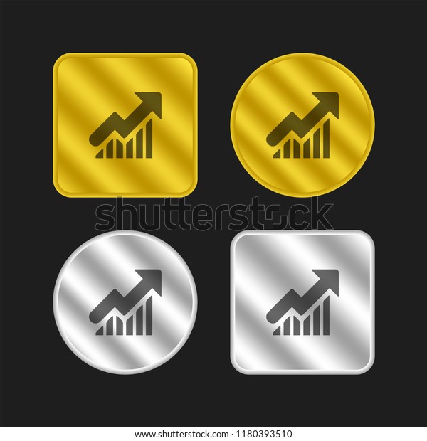 Progress Report Gold Silver Metallic Coin Stock Vector (Royalty Free ...