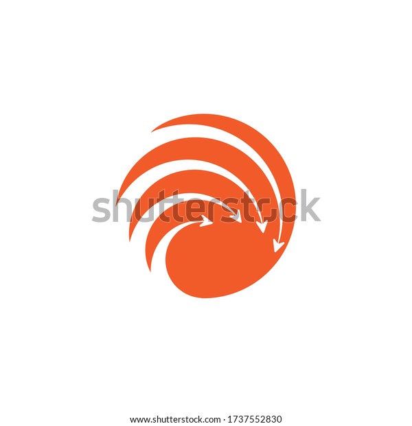 Progressive Arrow Signs On Globe Vector Stock Vector (Royalty Free ...