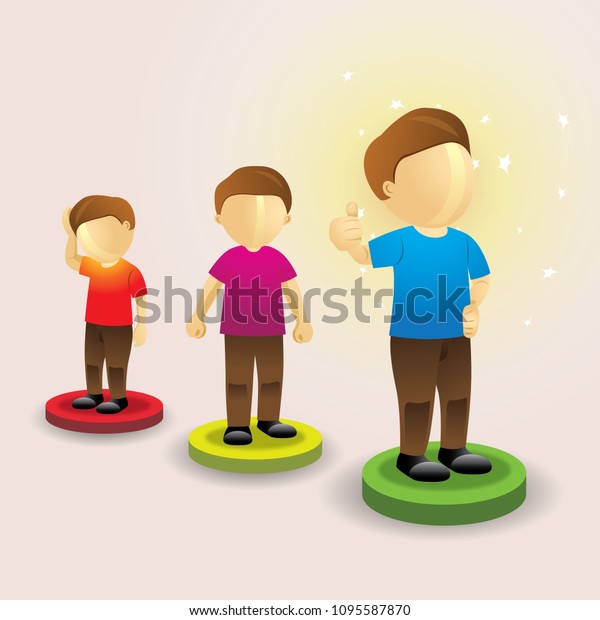 Progressive Growth Increase Cartoon Stock Vector (Royalty Free ...
