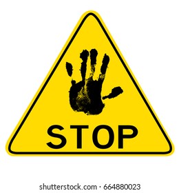 Prohibited Sign Stop Stock Vector (Royalty Free) 664880023 | Shutterstock